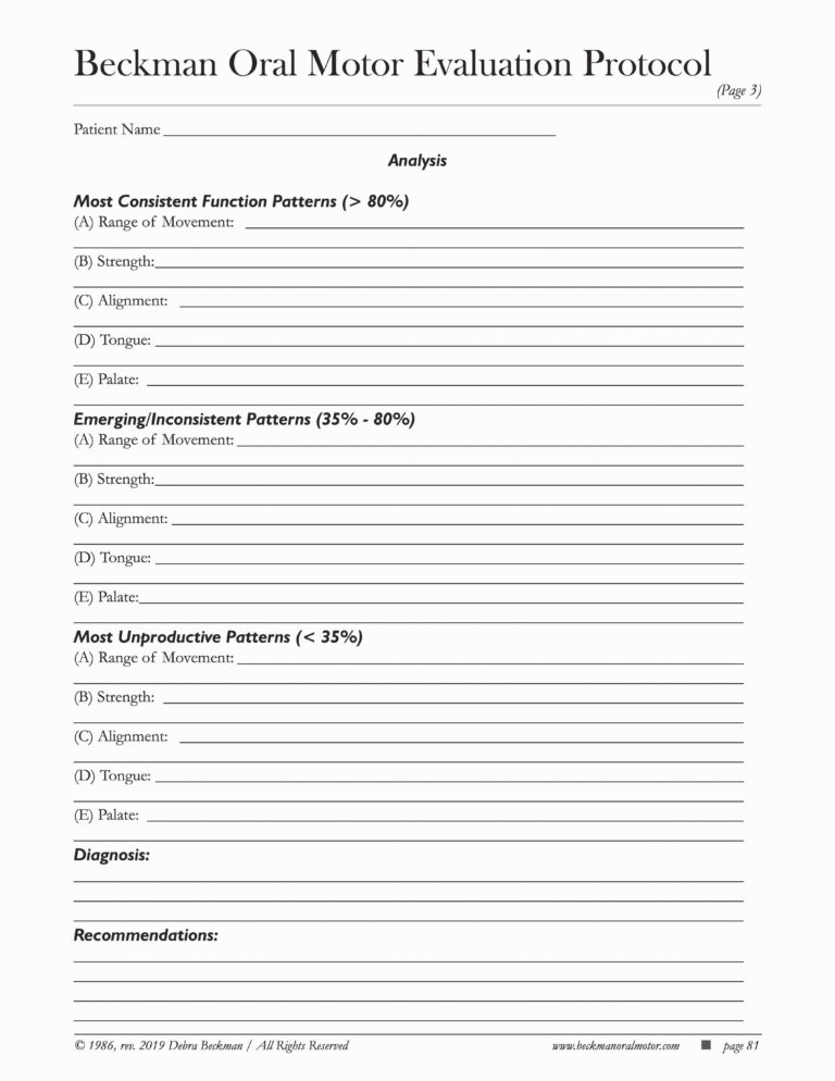 2025 Beckman Oral Motor Assessment and Intervention© Course – 童步復康及培訓服務
